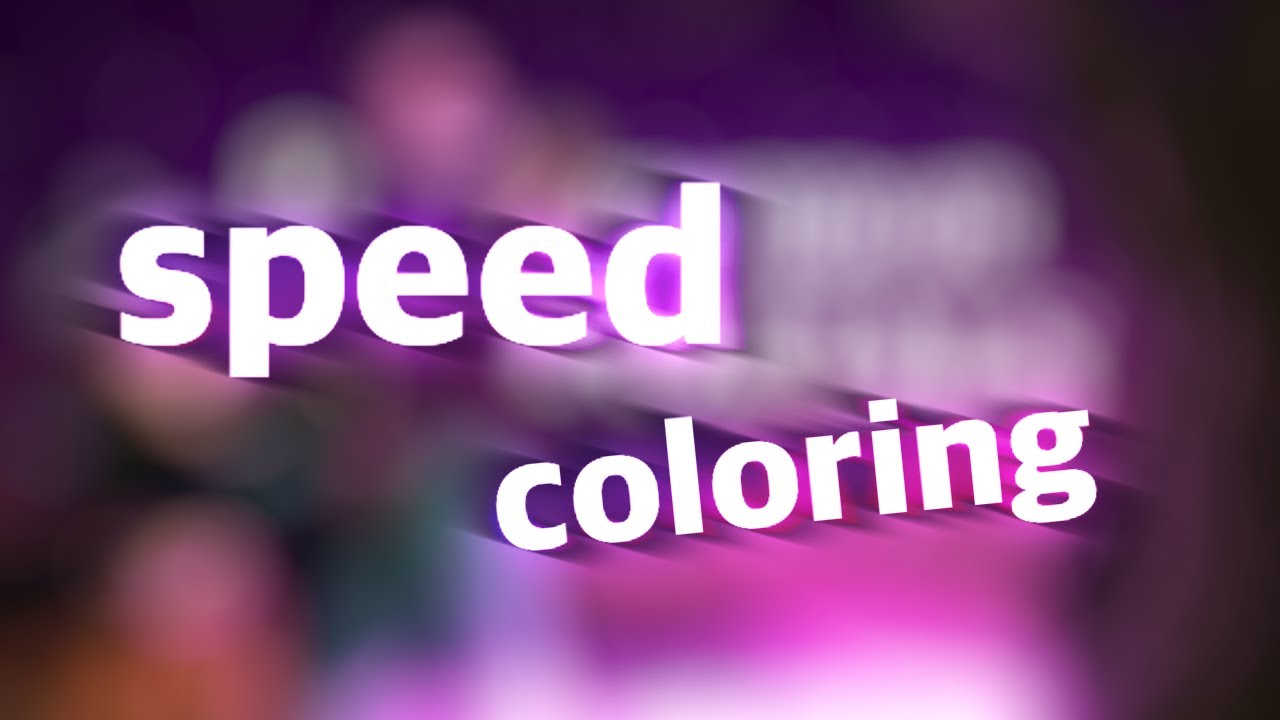 Speed Coloring A Thumbnail - YouTube