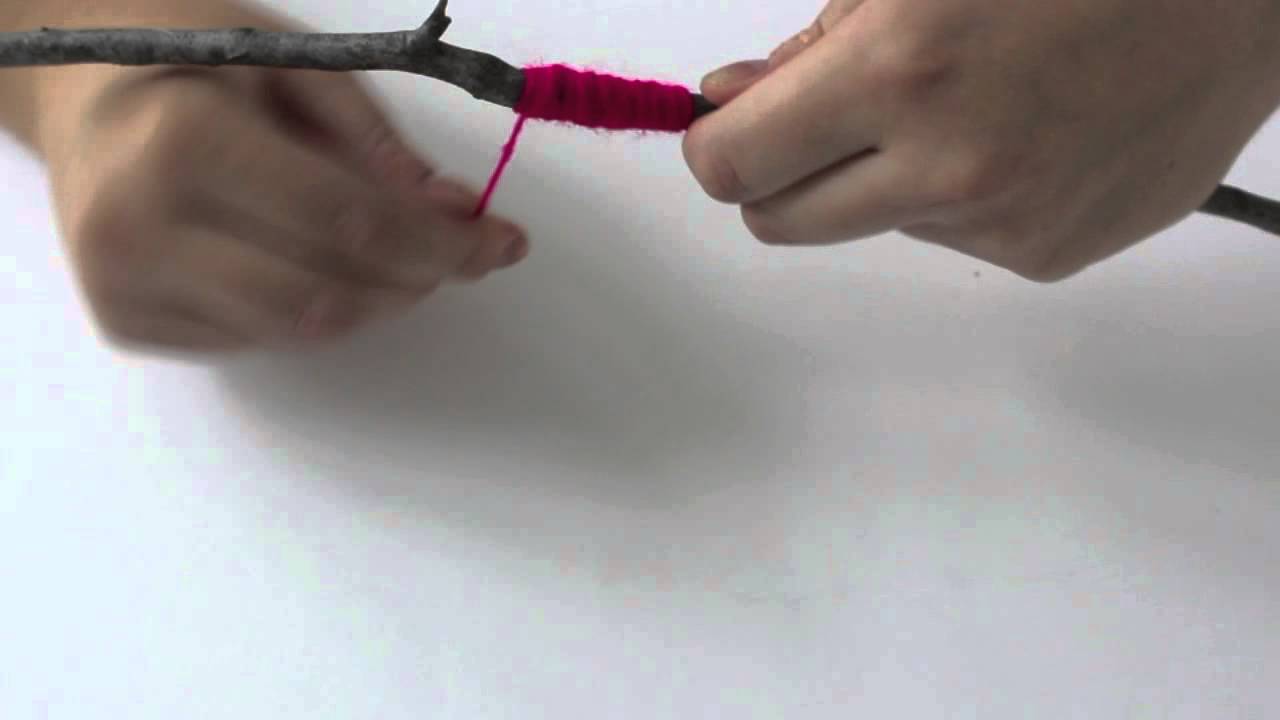 DIY - Grene med garn - YouTube