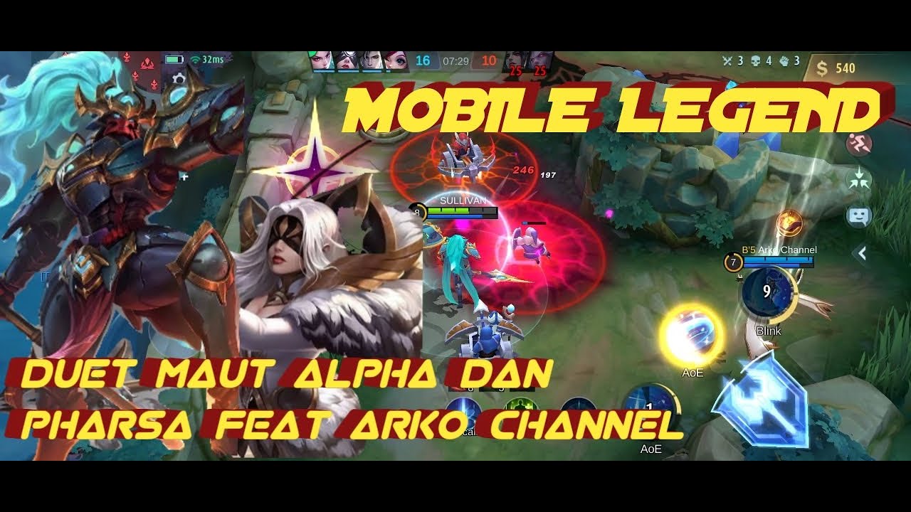 Duet Maut Alpha Dan Pharsa Feat Arko Channel Mobile Legend - YouTube