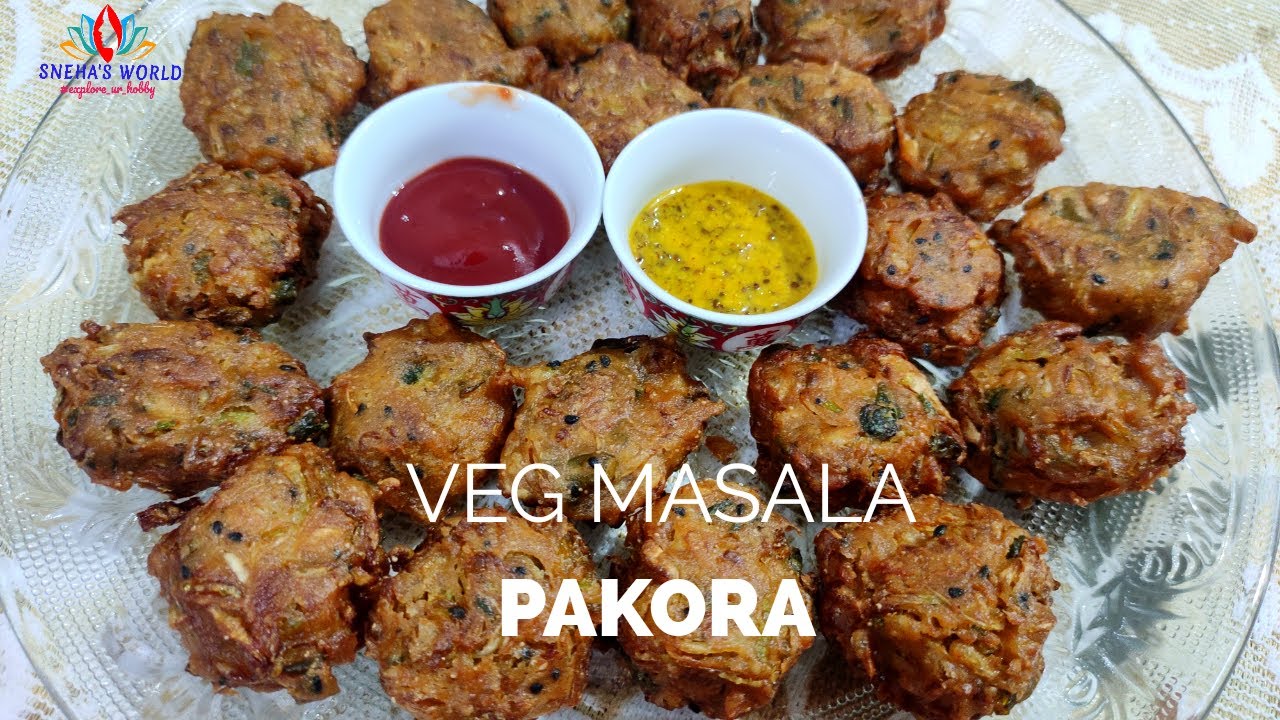 Veg Masala Pakora | Crispy and Tasty Pakora | Tea Time Snacks | Masala ...