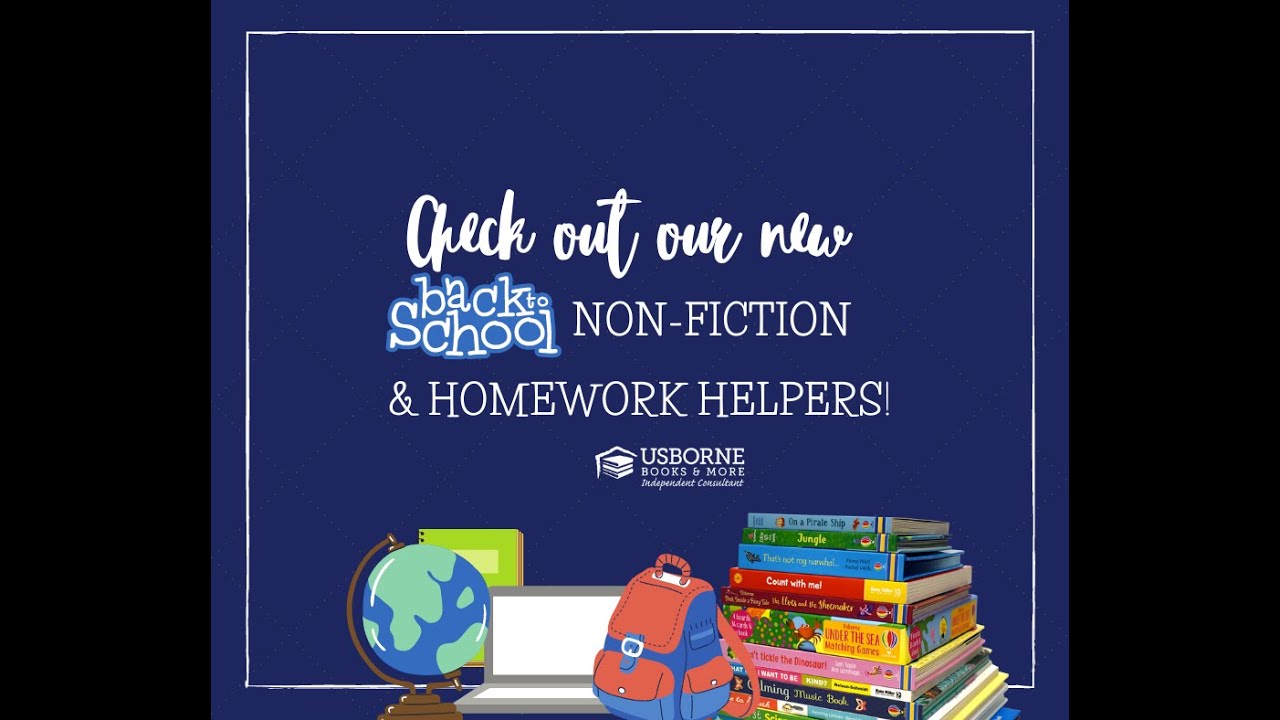 NEW Back to school Homework Helpers & NF - Usborne Books & More - YouTube