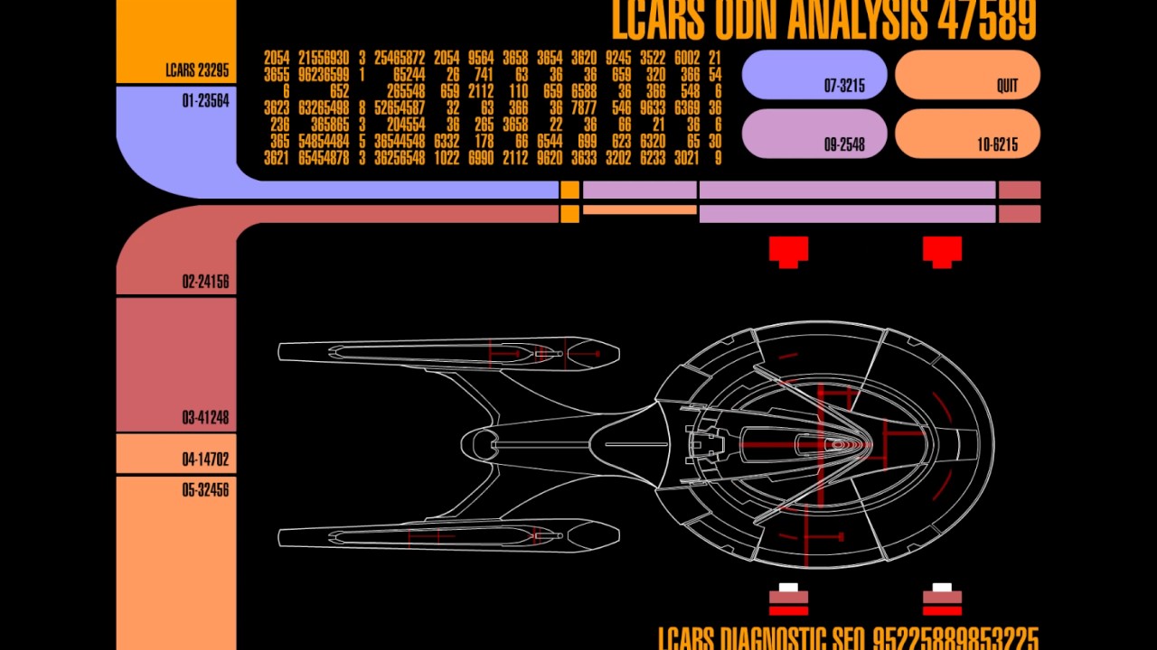 Star Trek LCARS - ODN Analysis - YouTube