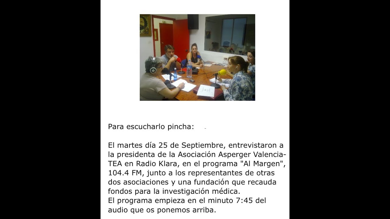 Sacha Sánchez, en ese momento presidenta de la Asociación Asperger , en ...