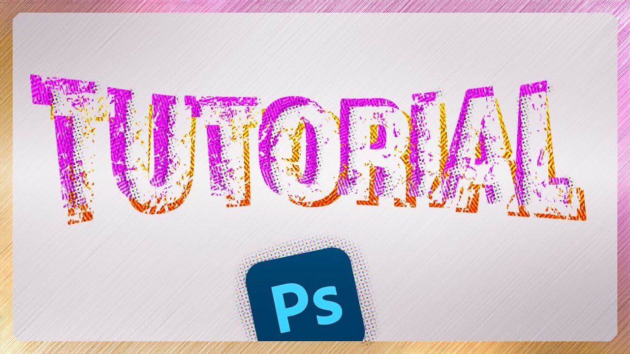 ⭐ Efecto de texto desfasado con Photoshop ⭐ - YouTube