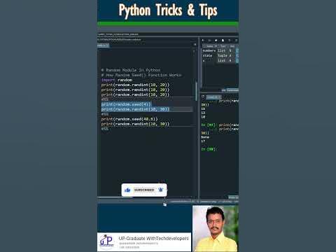 Random Seed Function In Python #shortsfeed #shorts #short #shortindia #shortsviral # ...
