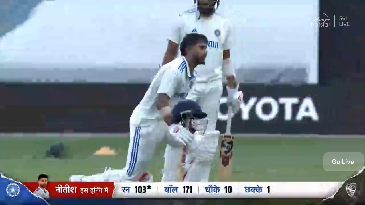 Nitish Kumar Reddy Amazing century in today matc vs Australia | Nitish ...