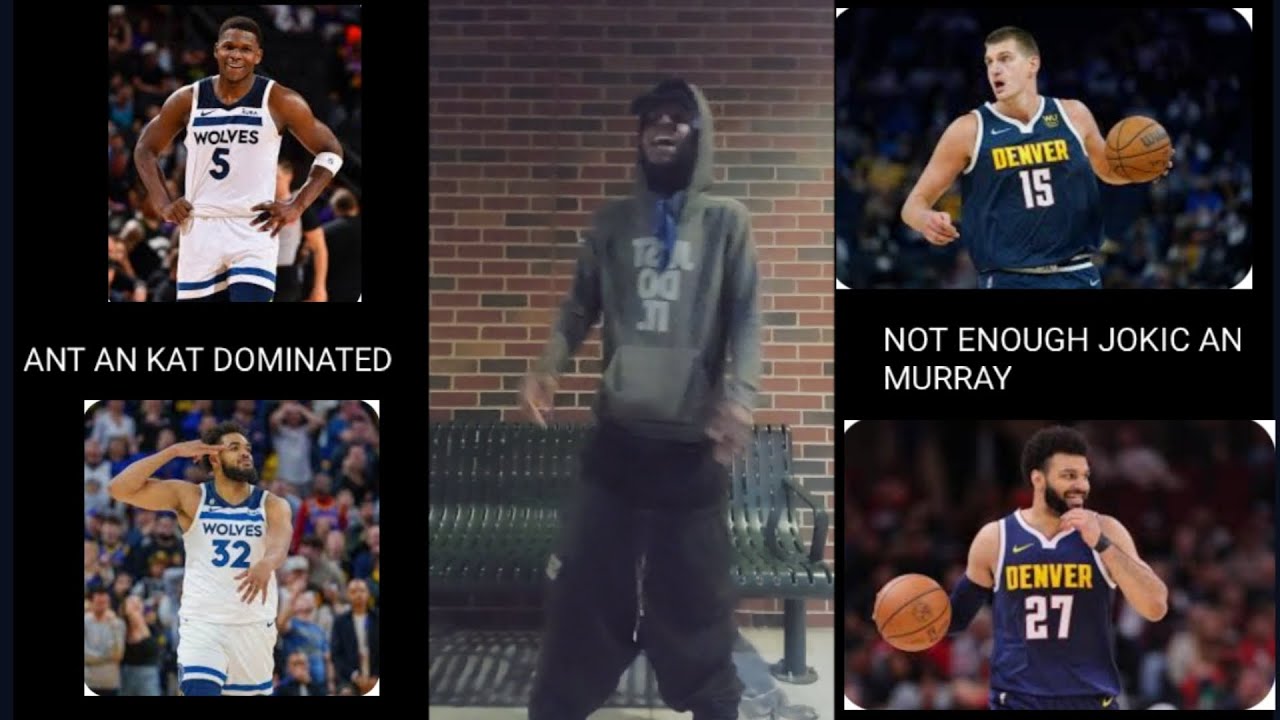 MINNESOTA VS DENVER GAME 1 IN PLAYOFFS ANT KAT AN GOBERT WENT OFF JOKIC ...