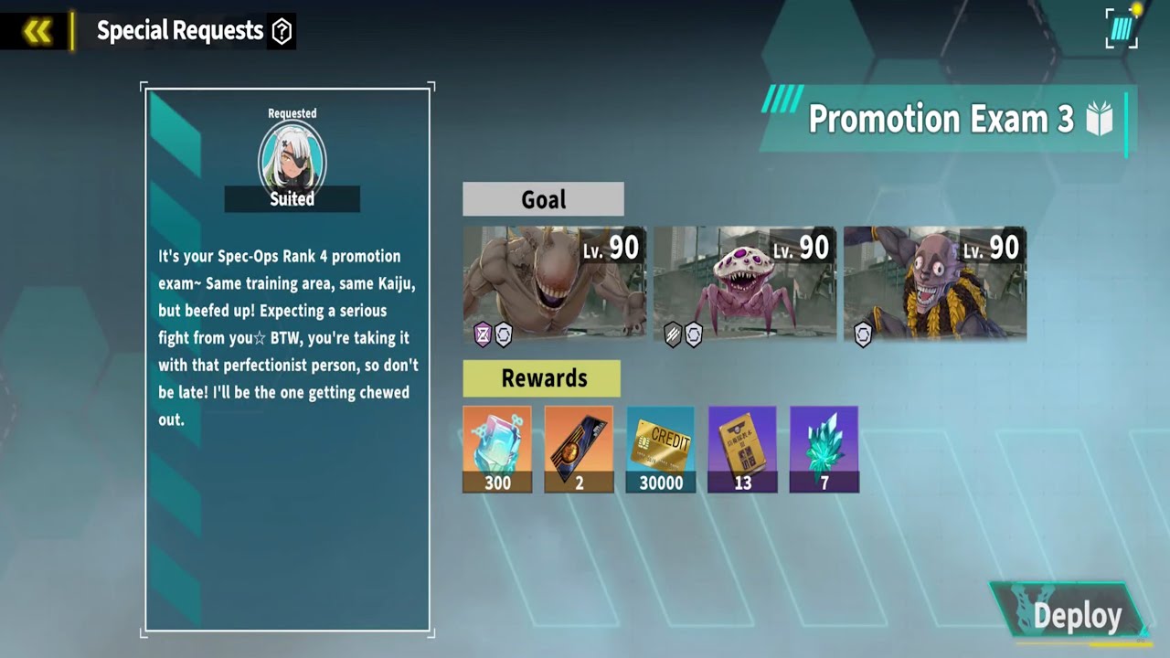 KAIJU NO 8 THE GAME "Special Requests – PROMOTION EXAM 3" [MOVIL] #22 ...