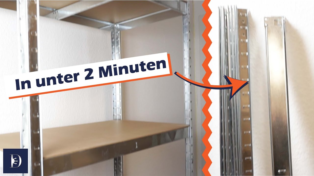 Regal abbauen in unter 2 Minuten - YouTube