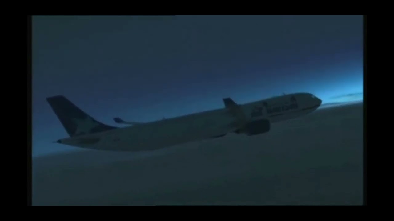 air transat flight 236 landing animation - YouTube