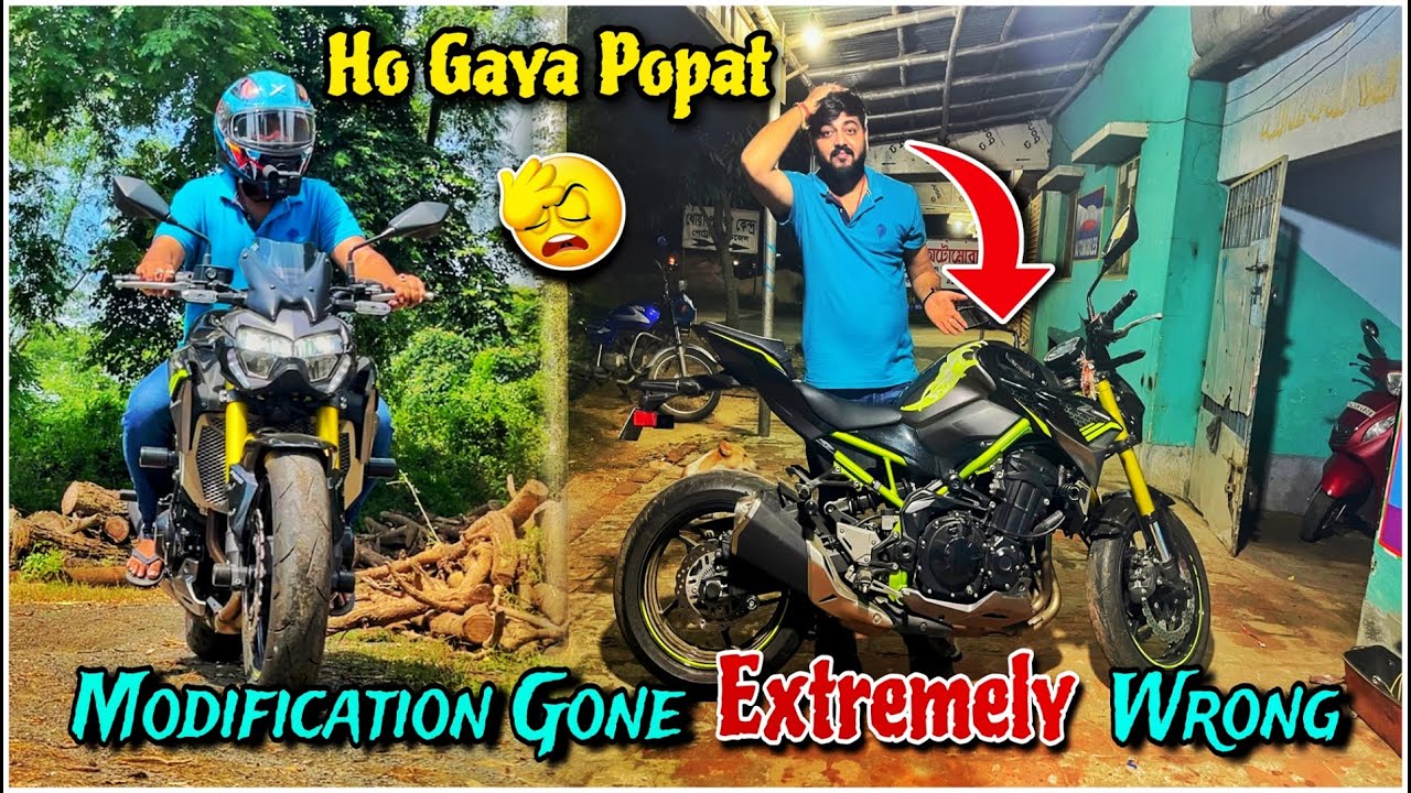 Z900 Modification Gone Extremely Wrong | Modification Of Z900 | Ho Gaya ...