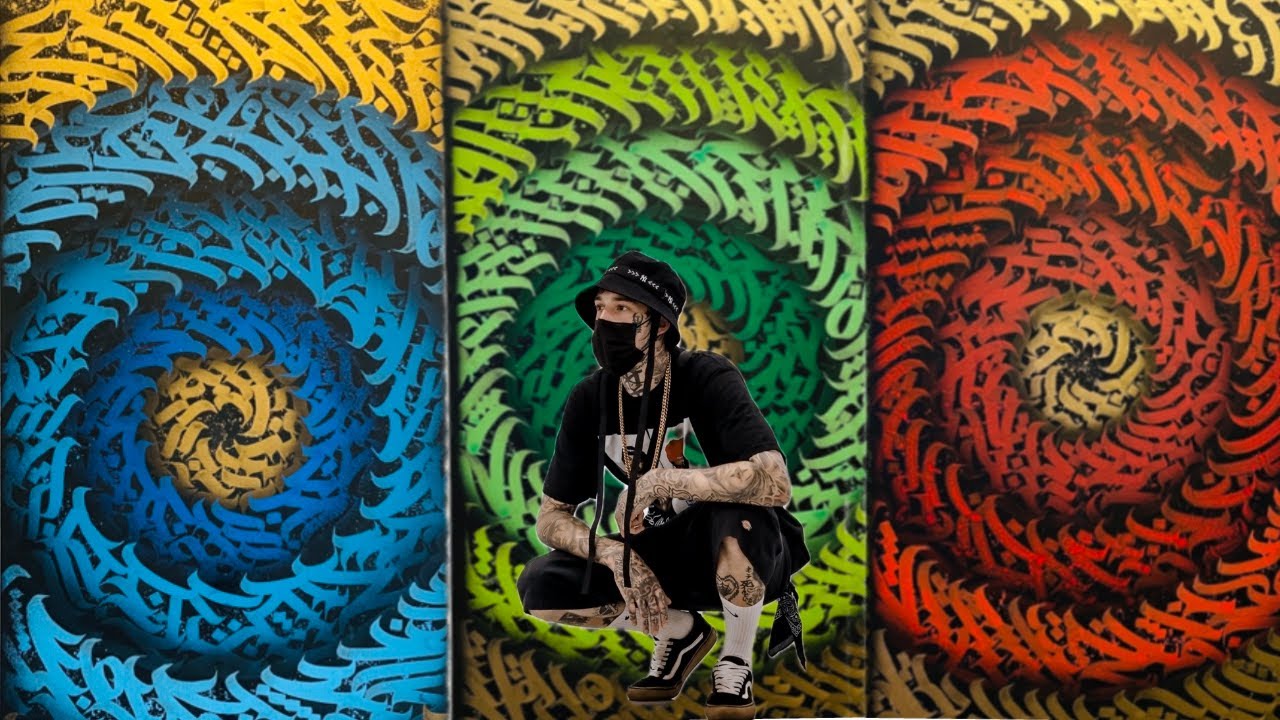 @BURNZY ART 🔥🔥🔥 Creating this CALLIGRAFFITI set of 3 calligrams using ...