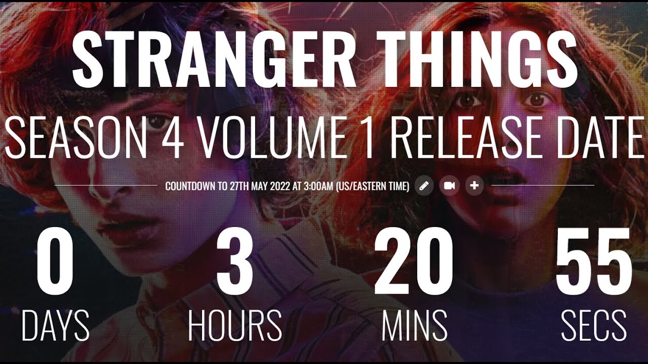 Stranger Things Season 4 Countdown - YouTube