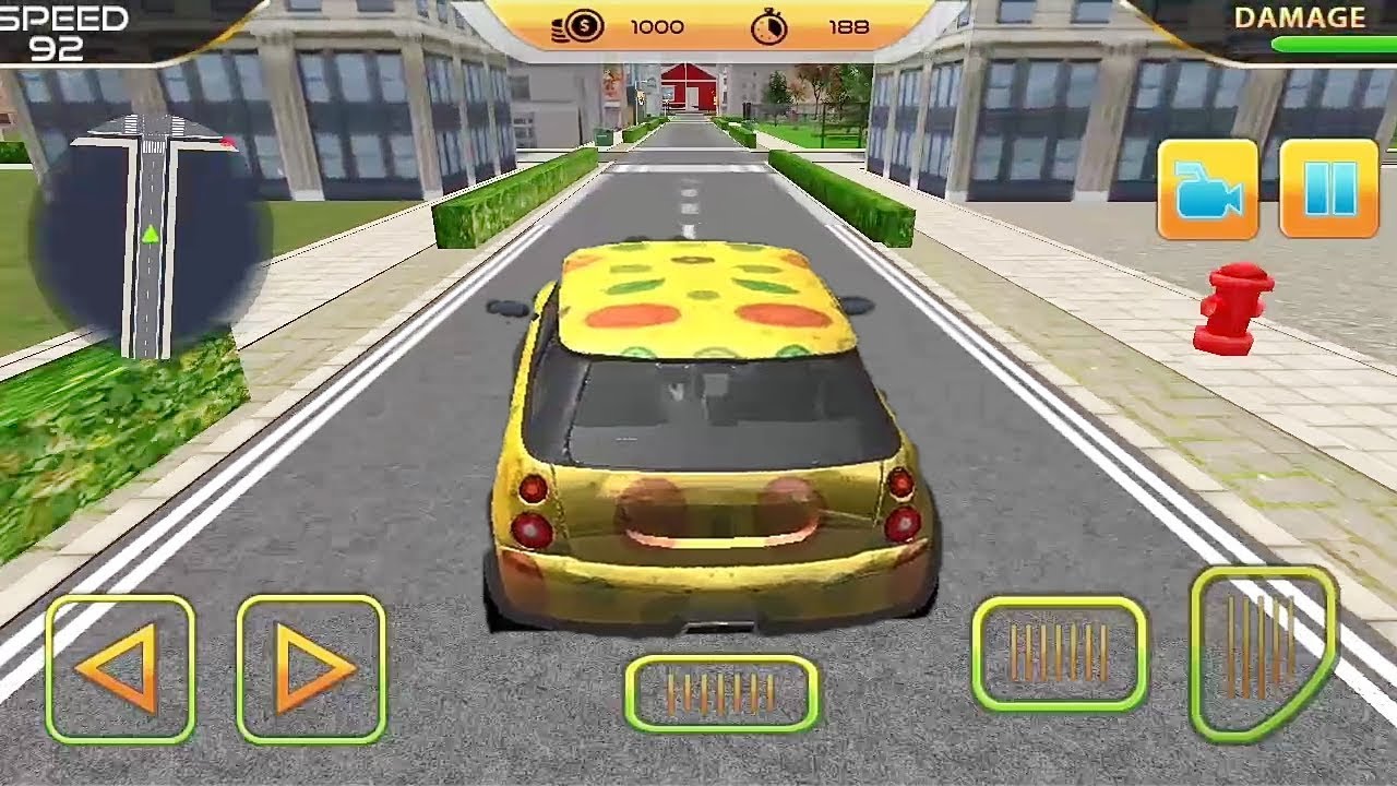 City Car Pizza Delivery Boy Game || Polka Dot Car Racing Games || Car ...