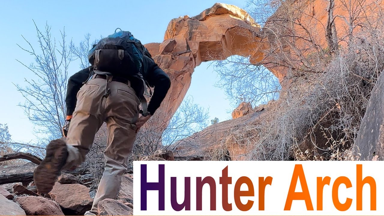 Hunter Arch Scramble, Moab Utah Hike - YouTube