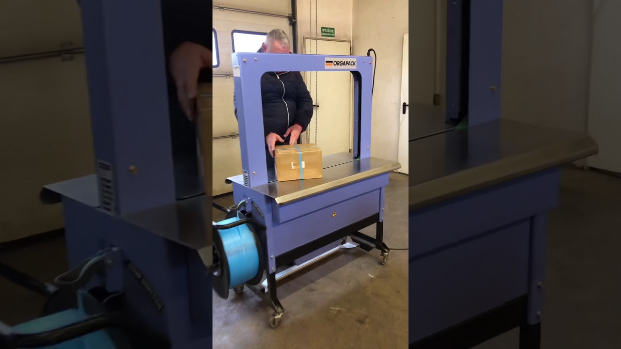 Strapping Machine Orgapack OR-M525 slow-motion Automatic - YouTube