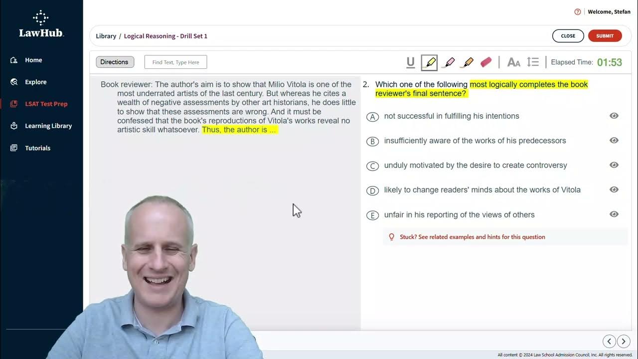 How to Identify a LSAT Logical Reasoning Conclusion Using LawHub Logical Reasoning Drill Set #1 ...