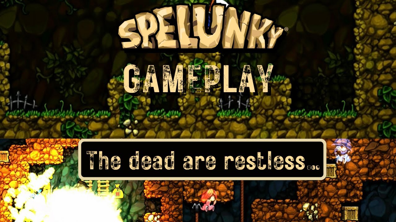 Spelunky Gameplay Deathmatch & Co-op - Mines to Jungle 2-1 - YouTube