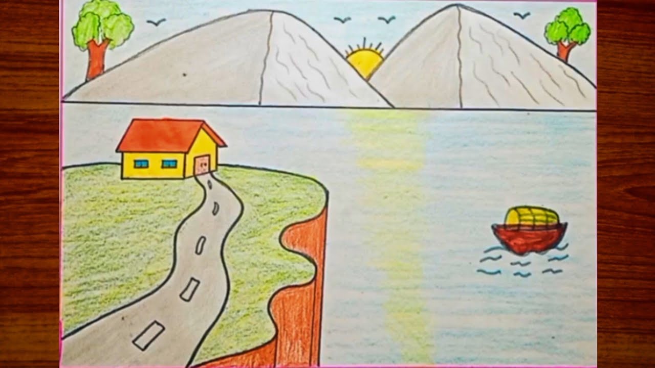 How to draw natural drawing || very easy step by step by step by Umar ...
