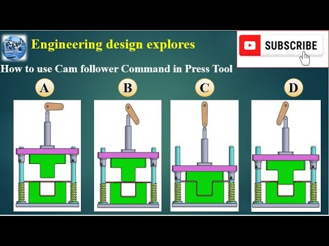 #Press Tool design assembly tutorial #3D Tool #Cam follower command # ...