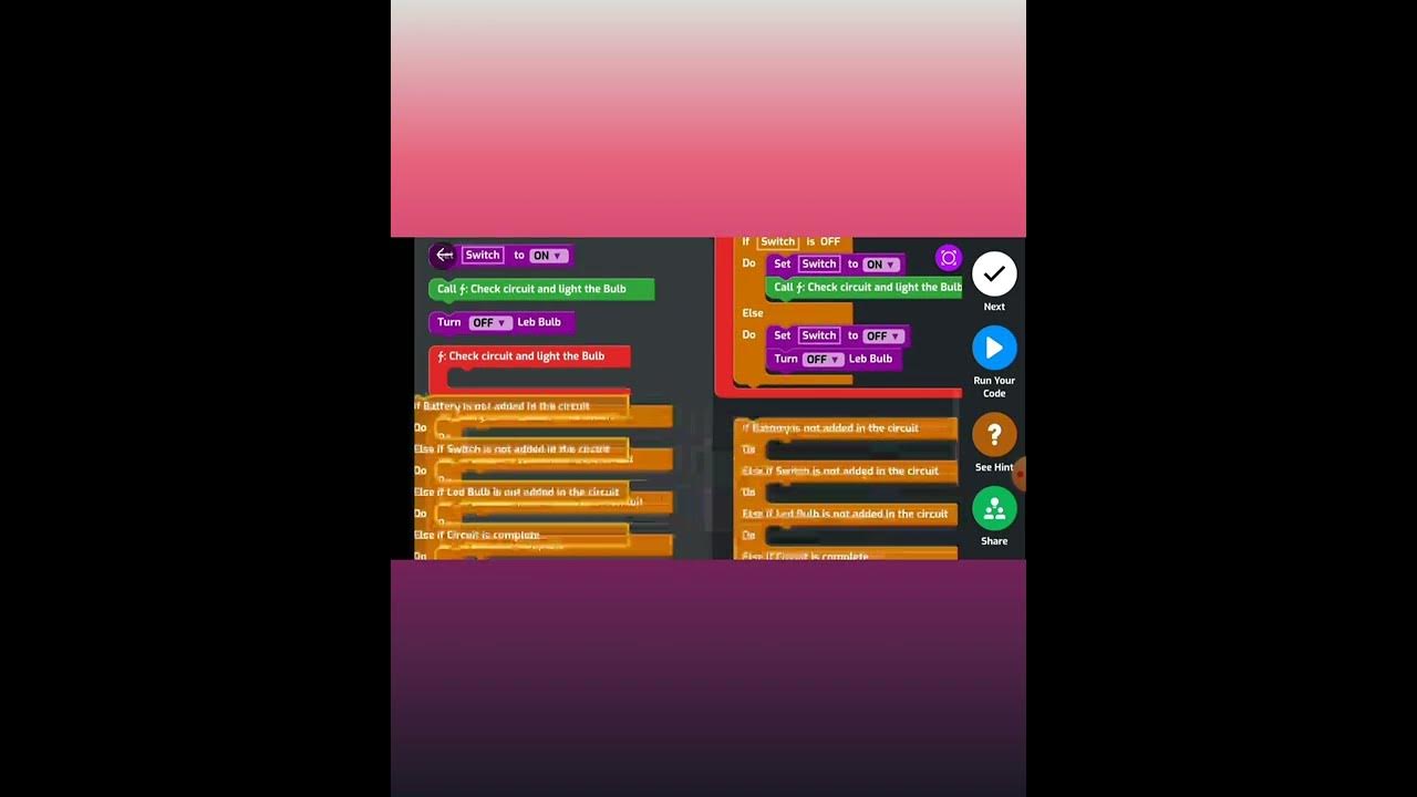 Light The 💡bulbs App That I Made On Curious Jr Curiousjr Shorts Coding Youtubeshorts