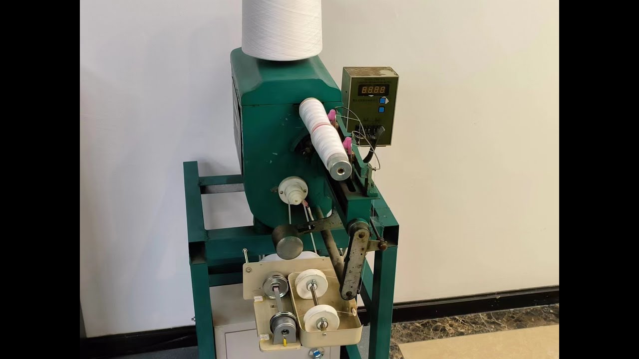 A Sewing Thread Processing Machine of Silicone Oil - YouTube