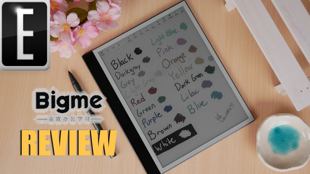 BIGME Carve Color e-Ink 10.3" Wacom + SD CARD Android 11 | Review - YouTube