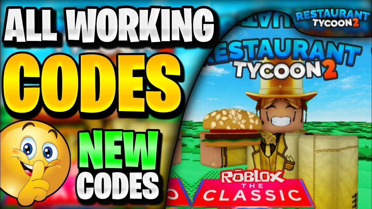 🔥*NEW* ALL WORKING CODES FOR RESTAURANT TYCOON 2 | Roblox Restaurant ...