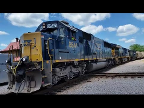[CSX]8541 SD50-2 YN4 X-SBD 3365 ET44AH 565 CW44AH Leads V620-11 Hamlet NC With Killer Hornshow ...