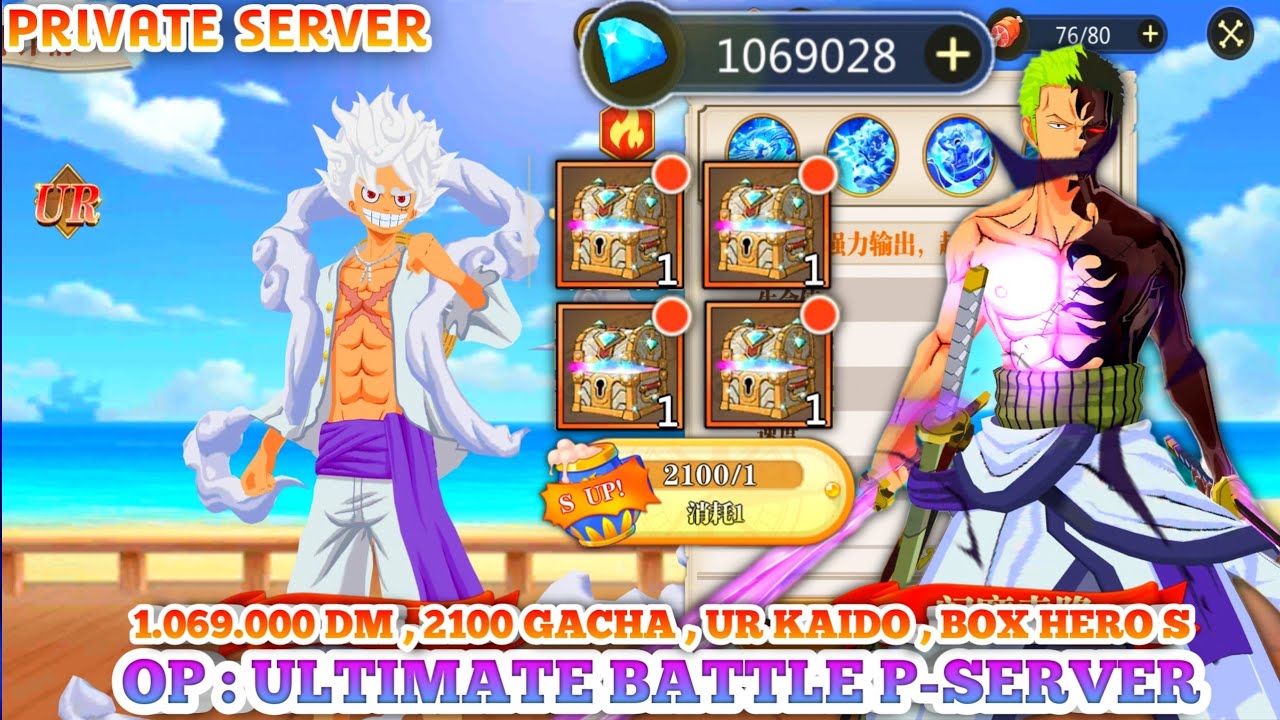 One Piece Ultimate Battle Private Server - 1M Diamond , UR Kaido , 2100 ...