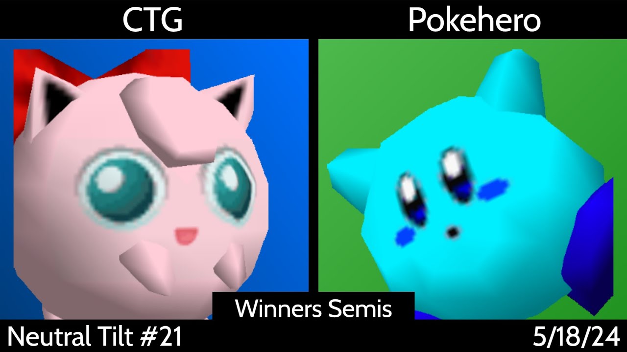 [SSB64] Neutral Tilt #21 (Singles) - CTG (Puff/Pika) vs. Pokehero ...