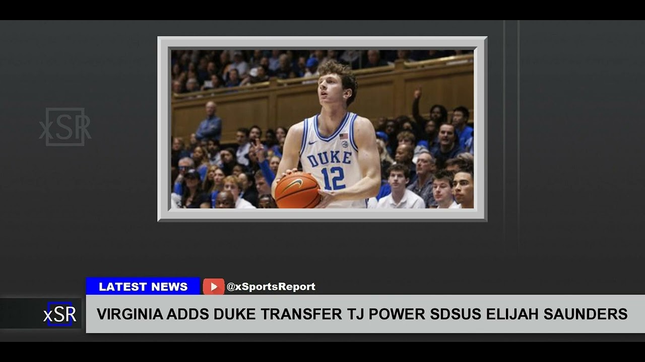 Virginia Adds Duke Transfer Tj Power Sdsus Elijah Saunders - YouTube