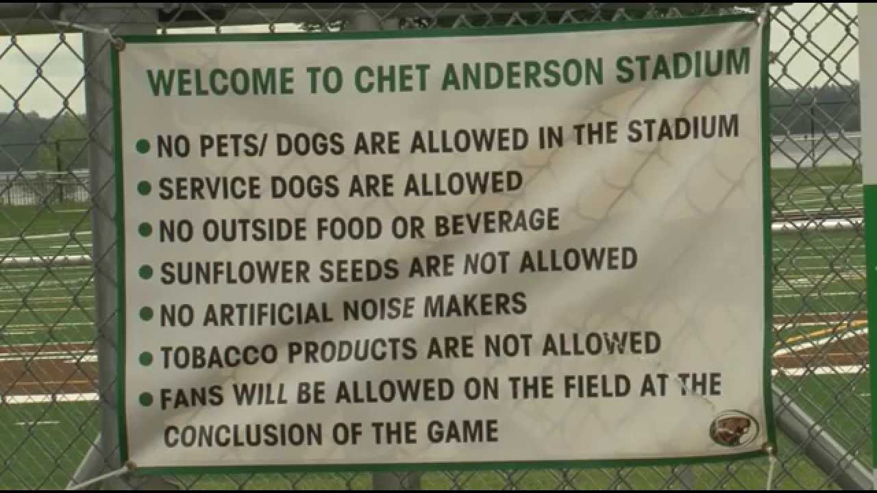 New Arch at Chet Anderson Stadium - Lakeland News at Ten - June 24 ...