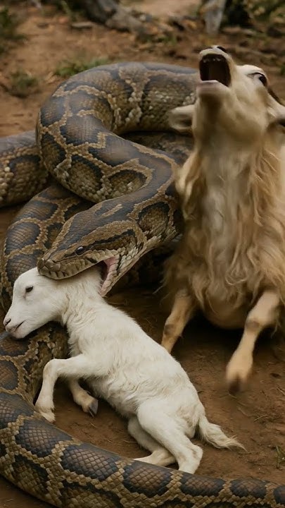 Python Swallows Baby Goat | The Mother’s Desperate Cry 😢 #Shorts - YouTube
