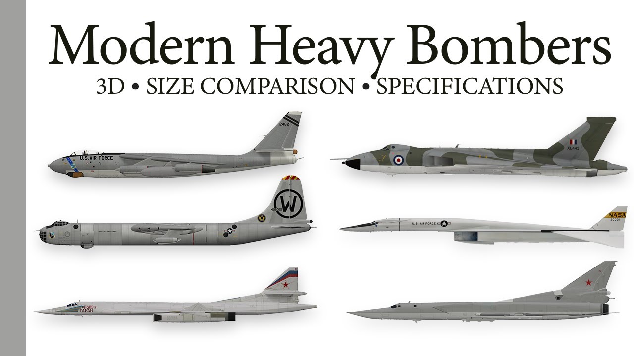 Aircraft 3D - Modern Heavy Bombers (1945 - 1997) - YouTube