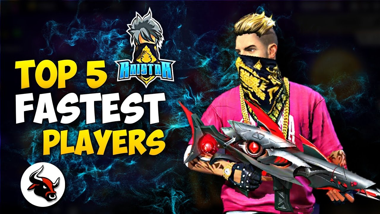 TOP 5 FASTEST PLAYERS OF FREE FIRE 🔥 - YouTube