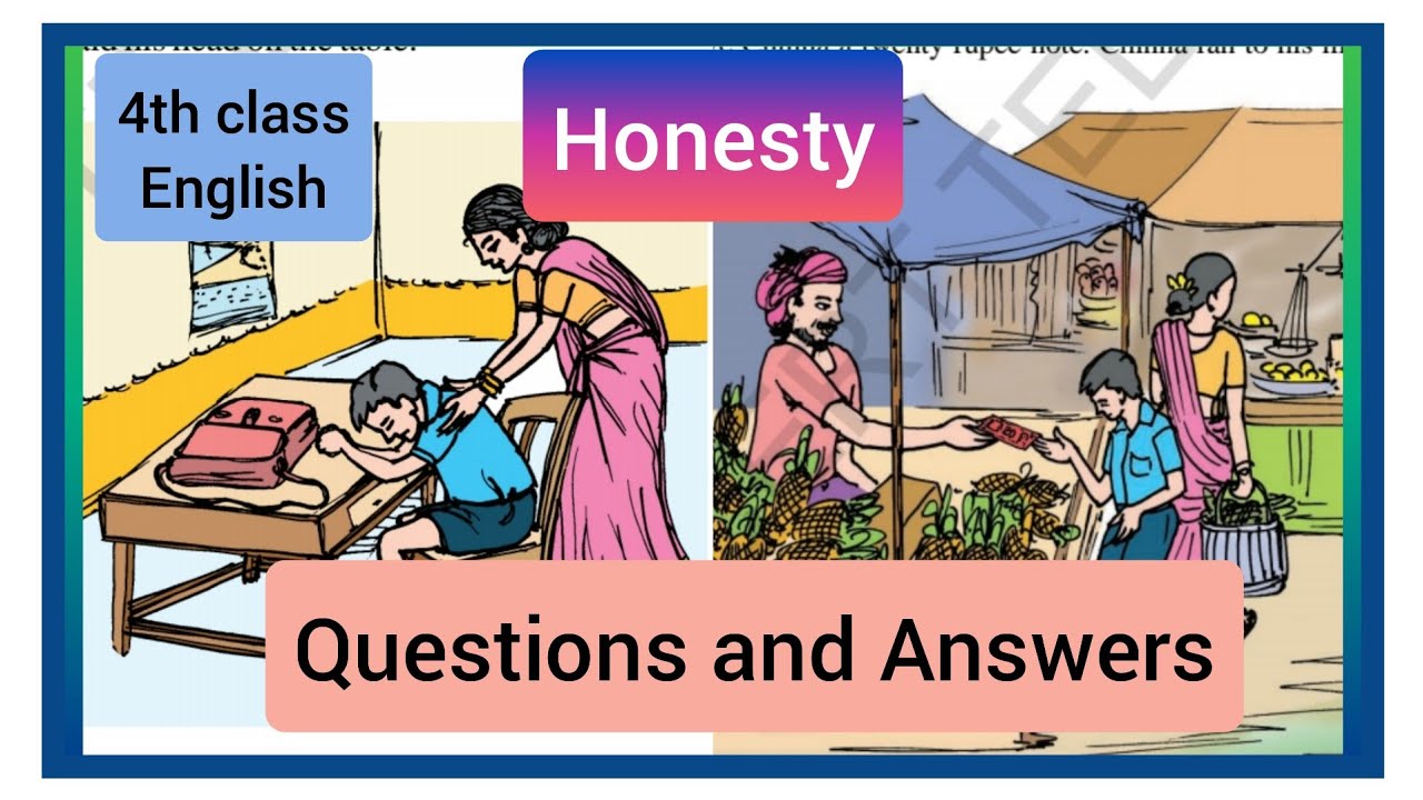 4th class | English | Honesty | unit-6 | Questions and Answers - YouTube