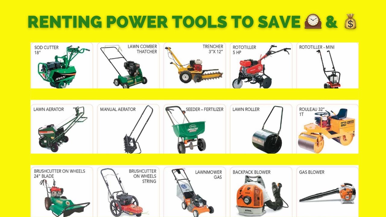 Transform Your Yard with Power Landscaping Tools From the TOOL RENTAL ...