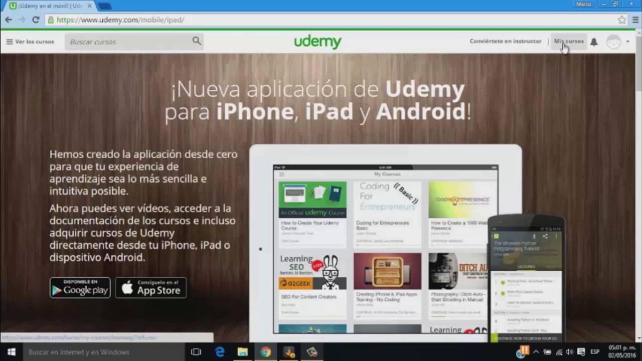 Vídeo tutorial de Udemy - YouTube