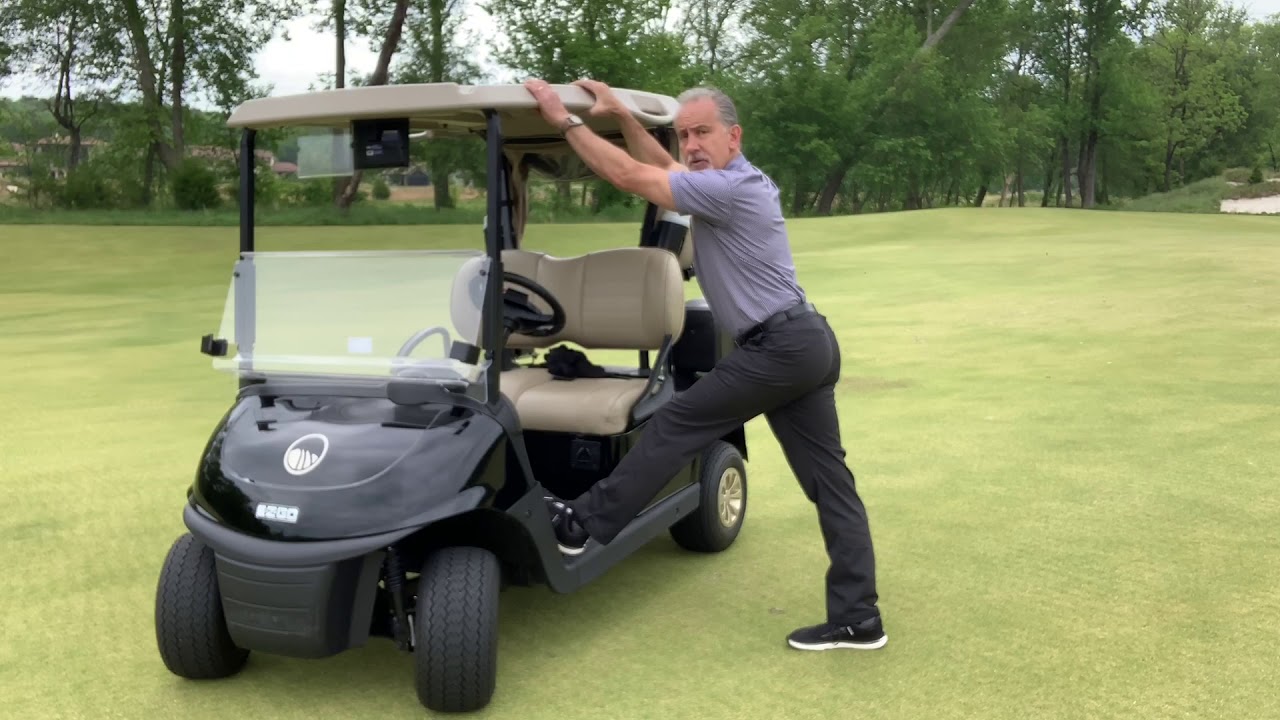 Stretching on the Course with a Golf Cart - YouTube