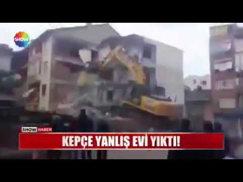 Kepçe eve girdi bakın ev sahibi ne yaptı