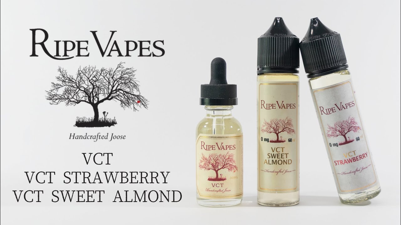 VCT / VCT STRAWBERRY / VCT Sweet Almond by Ripe Vapes - M's Vape - YouTube
