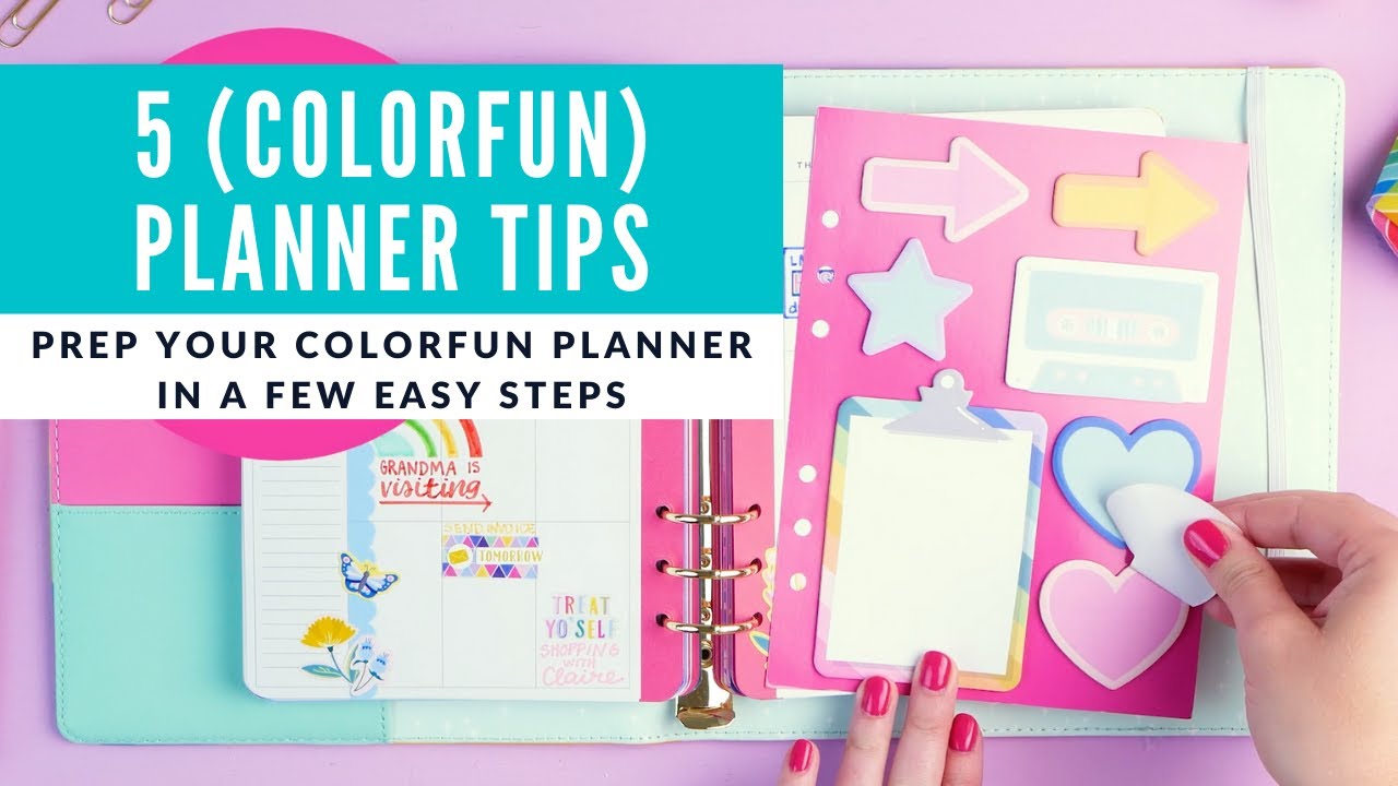 5 Planner Tips using Colorfun Planner - YouTube