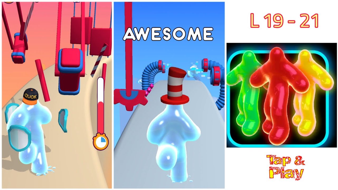 Blob Runner 3D Levels 19 - 21 Gameplay Walkthrough Android Games, ios All Levels Unlock ...