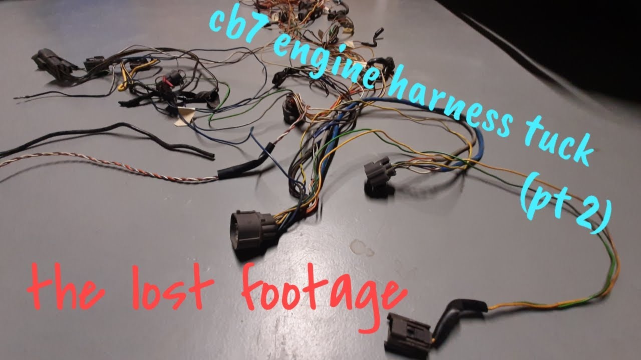 engine harness tuck (pt2) / project cb7 / lost footage - YouTube