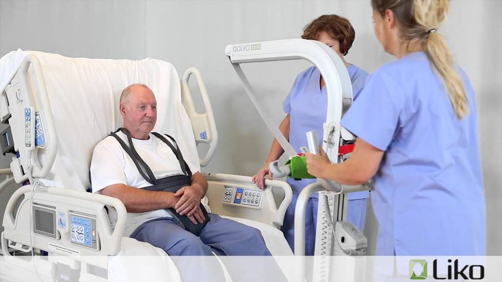 Hill-Rom | Liko® Lifts & Slings | Gait Training with LiftPants™ - YouTube