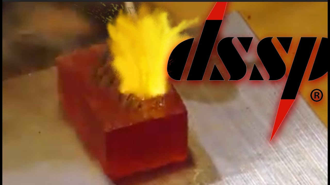 HIPEP Electric Solid Propellant ignited by fine wire electrode - YouTube
