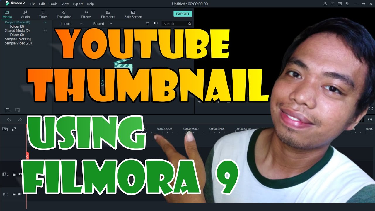 HOW TO MAKE YOUTUBE THUMBNAIL USING FILMORA 9 (TAGALOG) - YouTube