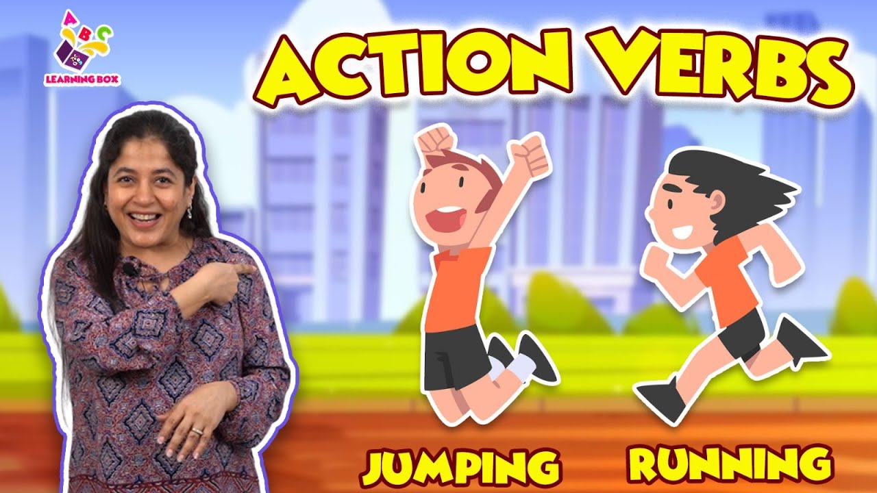 Action Words for Kids | Action Verbs | Kids Vocabulary | Nursery Rhymes ...