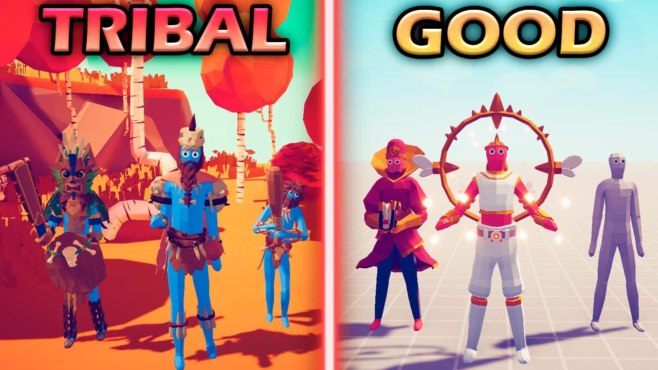 TRIBAL TEAM vs GOOD TEAM - Totally Accurate Battle Simulator | TABS ...